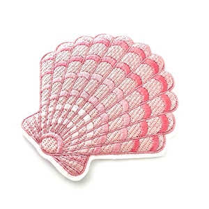 Pink Clam Shell Machine Embroidery File Design - 4x4 Inch Hoop ...