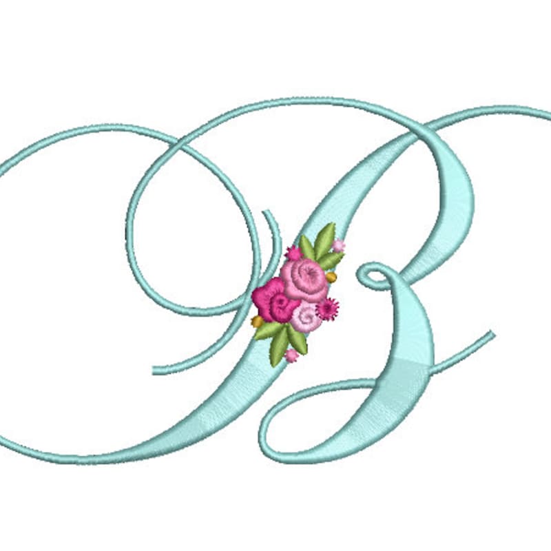 Letter B Embroidery - Etsy