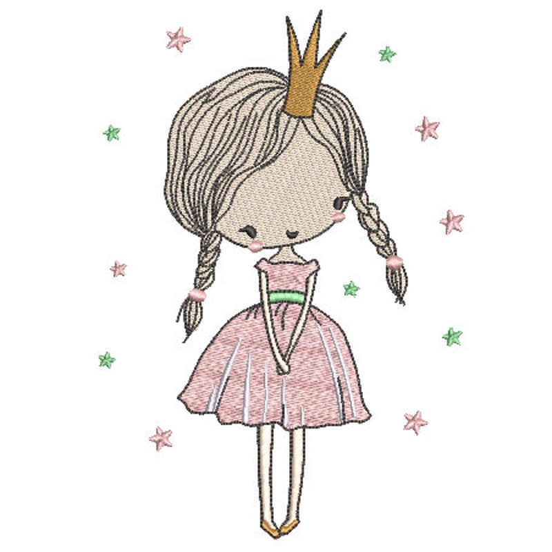 Princess Embroidery - Etsy