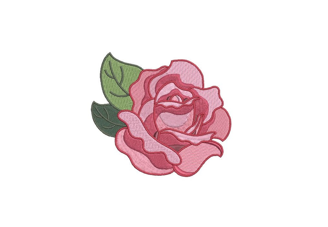 Rose Machine Embroidery - File Design 4 X 4 Inch Hoop - Instant ...