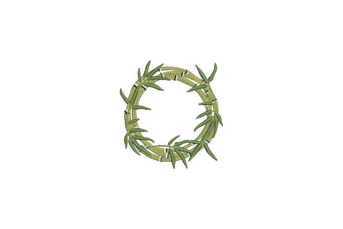 Bamboo Frame Machine Embroidery File Design - 4 X 4 Inch Hoop ...