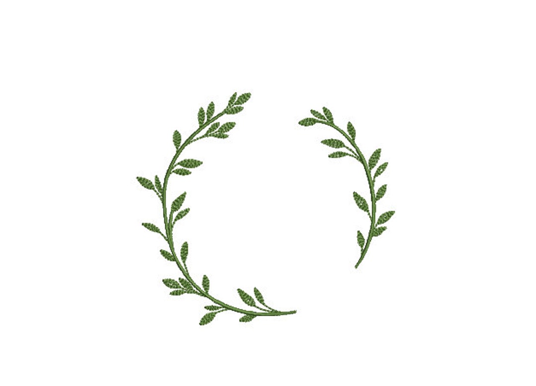 Branch Frame Machine Embroidery File Design - 4x4 Inch Hoop - Monogram ...