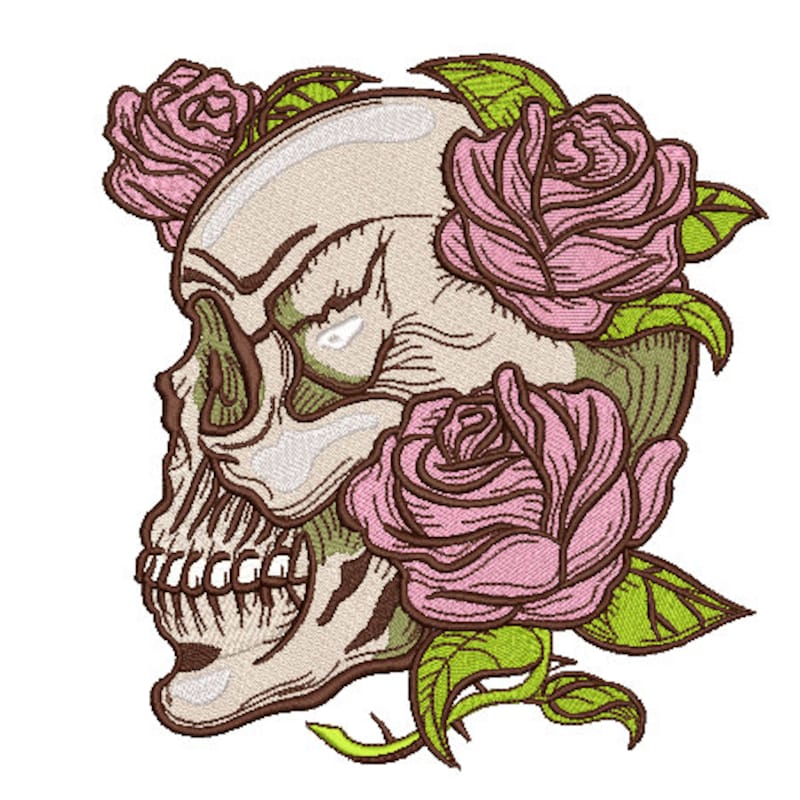 Skull Embroidery - Etsy