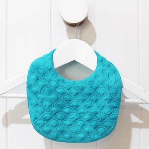 ITH in the Hoop Quilted Baby Bib - Fish Scales Mermaid Machine ...
