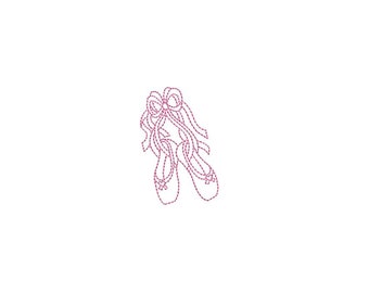 Mini Ballet Slippers Machine Embroidery Design-instant DOWNLOAD - Etsy