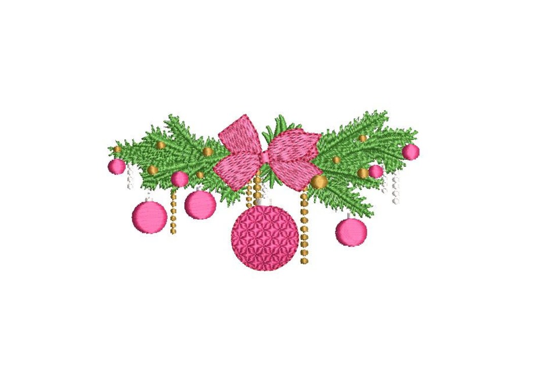 Xmas Display Embroidery - Machine Embroidery File - Design 4x4 Inch ...