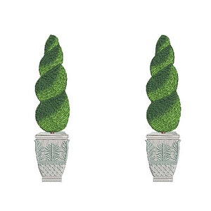 Topiary Chinoiserie Embroidery - Topiary Tree Frame - Hamptons Pot ...
