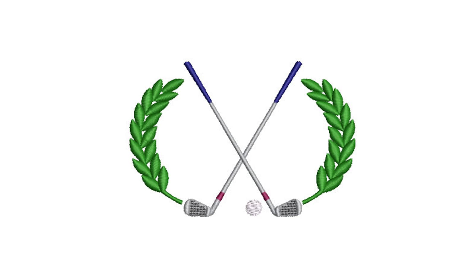 Golf Crest Machine Embroidery File Design - 4x4 Hoop - Instant Download ...