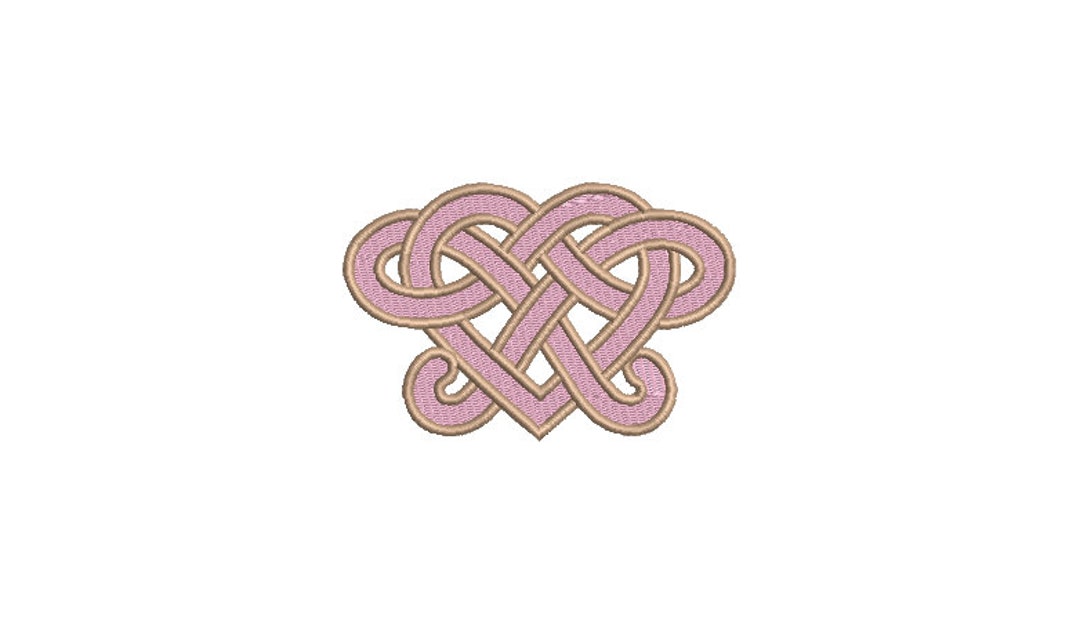 Heart Knot - Machine Embroidery File Design 4 X 4 Inch Hoop ...