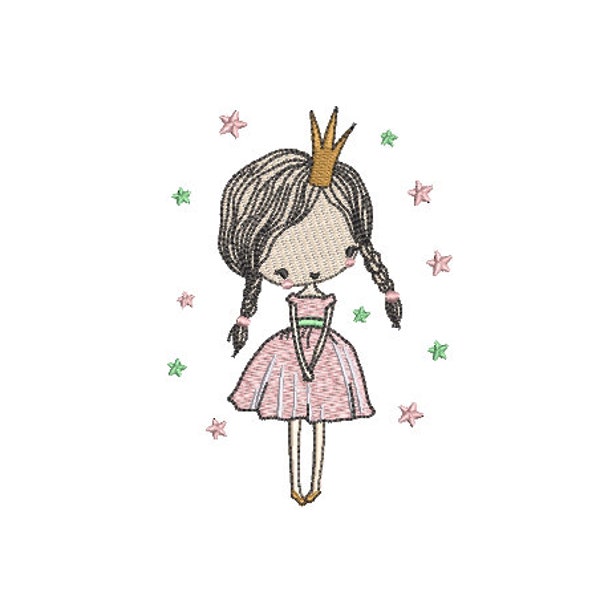 Princess Embroidery - Etsy