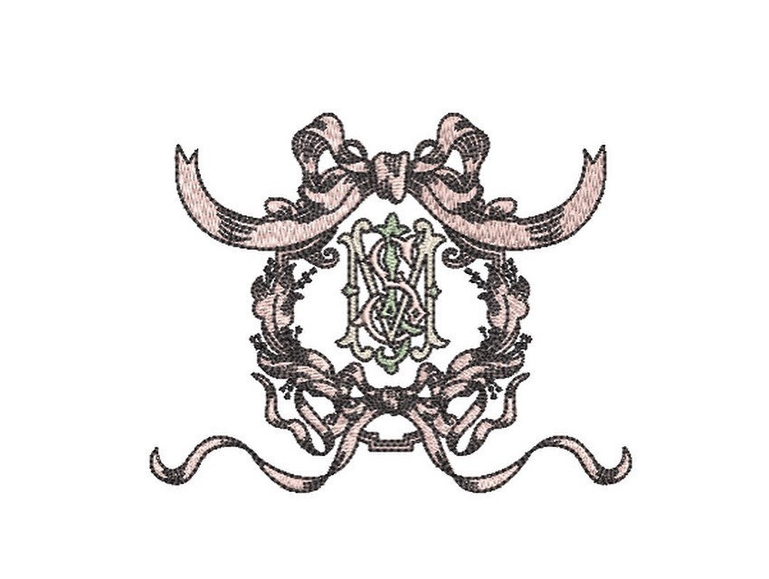 Antique Bow Frame - Machine Embroidery File Design - 4x4 Inch Hoop ...