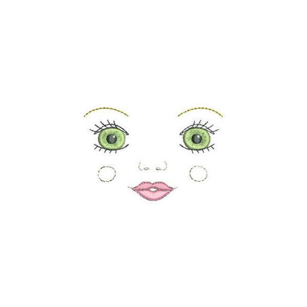 Fabric Doll Face - Etsy