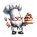 Pastry Chef Gnome, Baker Gnomes, Loverly Gnome, Gnome Gifte, Gnome ...