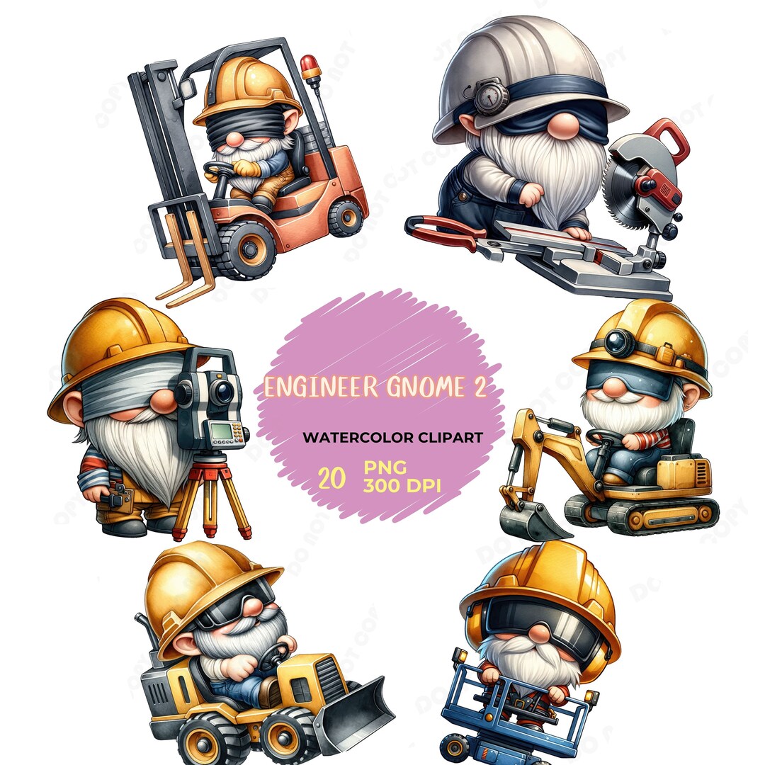 Engineer Gnome(2),construction,builder,loverly Gnome, Gnome Gifte, Gnome Artful, Gnomes Cuteness ...
