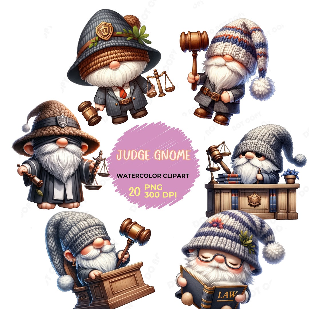 Judge Gnome,court,law,scale of Justice,loverly Gnome, Gnome Gifte ...