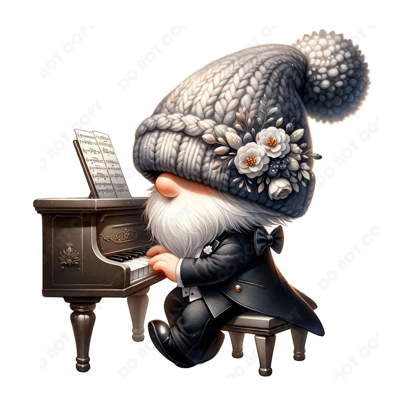 Musician Gnome set1 Musical Instruments Music Studio Watercolor Digital ...