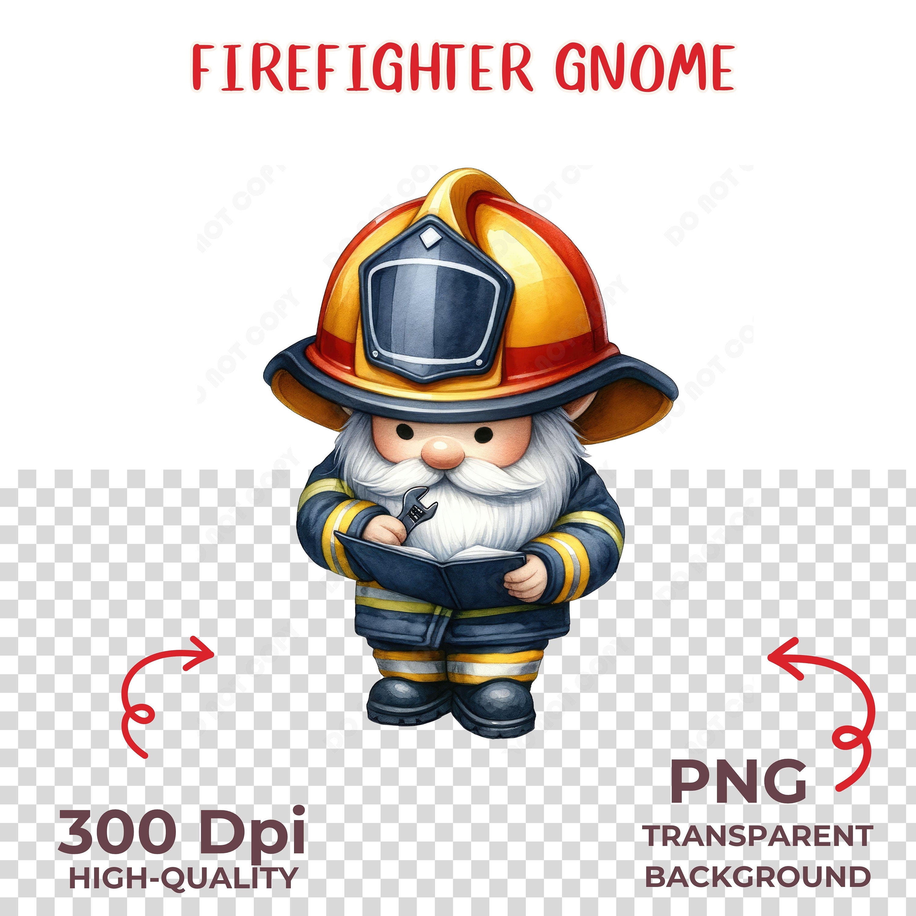 Firefighter Gnome, Fireman,fire Truck, Loverly Gnome, Gnome Gifte ...