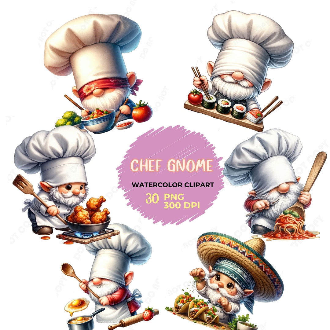 Chef Gnome,kitchen Gnome,baking Gnomes,loverly Gnome, Gnome Gifte ...