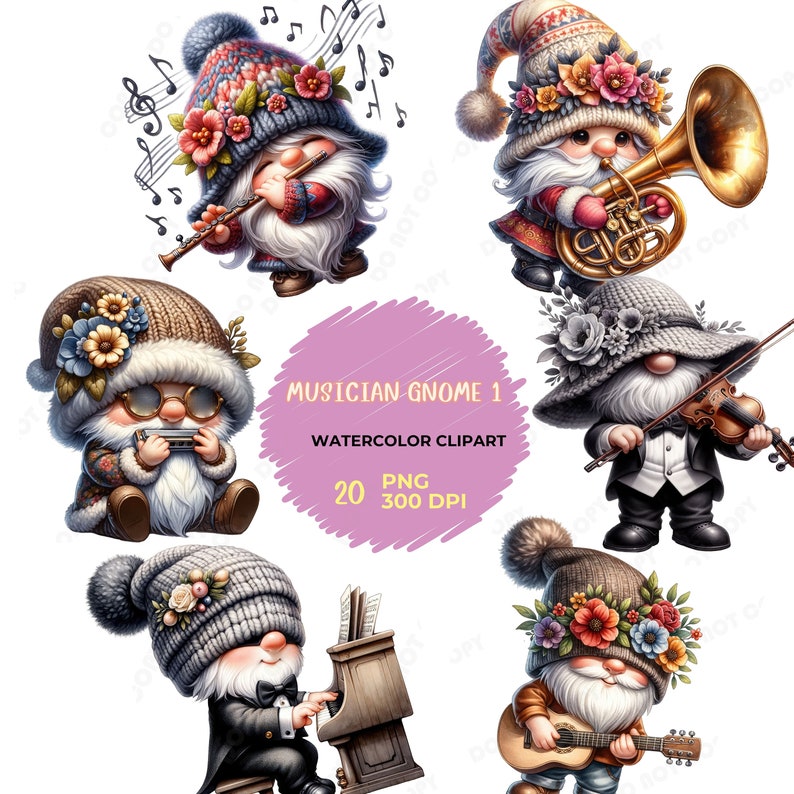 Musician Gnome(1),musical Instruments, Loverly Gnome, Gnome Gifte ...