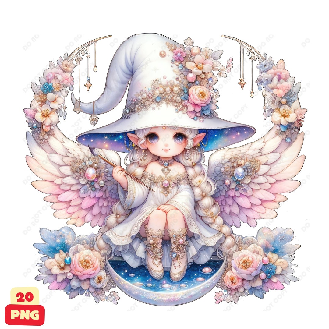 White Angle Gnome, White Fairy Gnome,enchanted Angel Garden, Gnomee ...