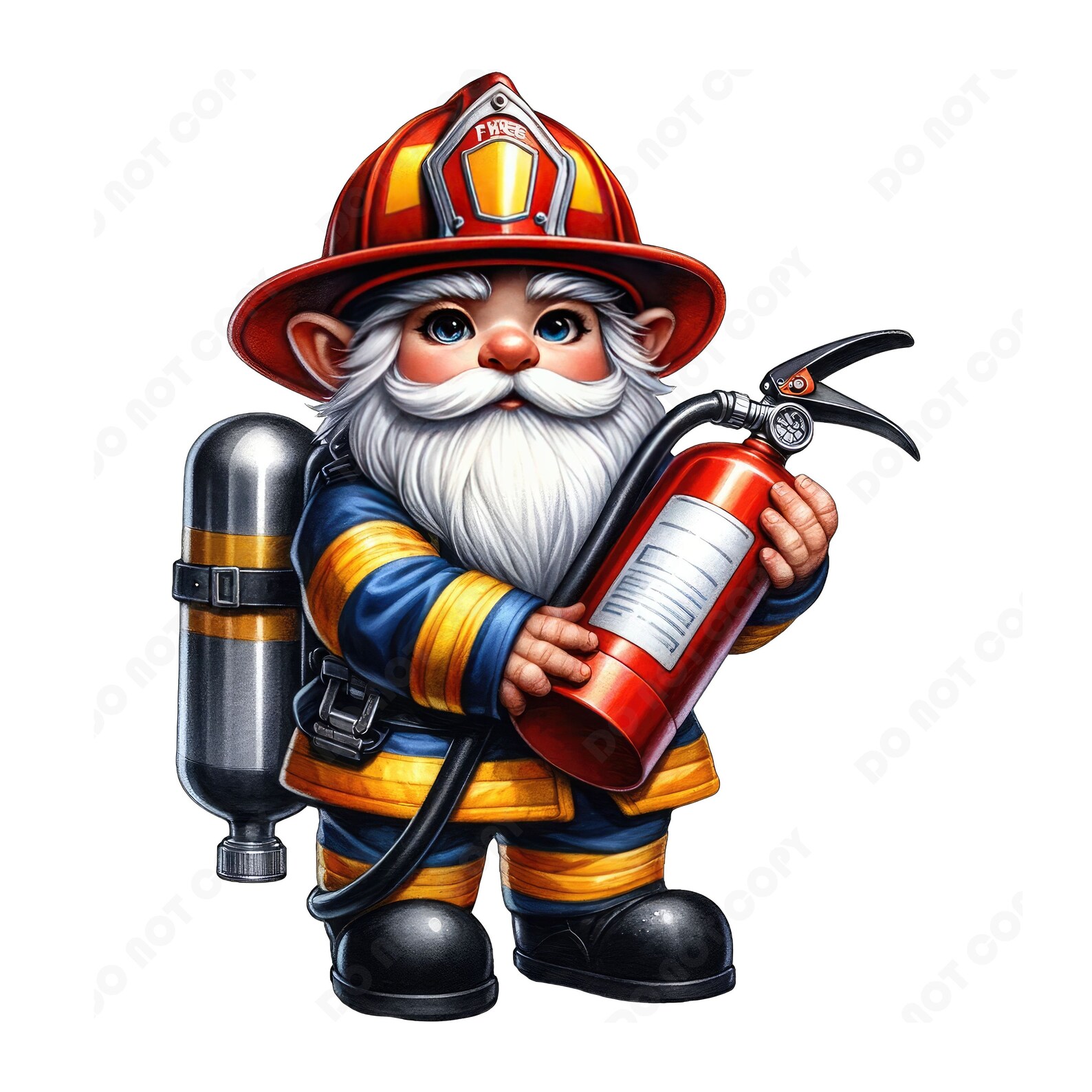 Firefighter Gnome, Fireman,fire Truck, Loverly Gnome, Gnome Gifte ...