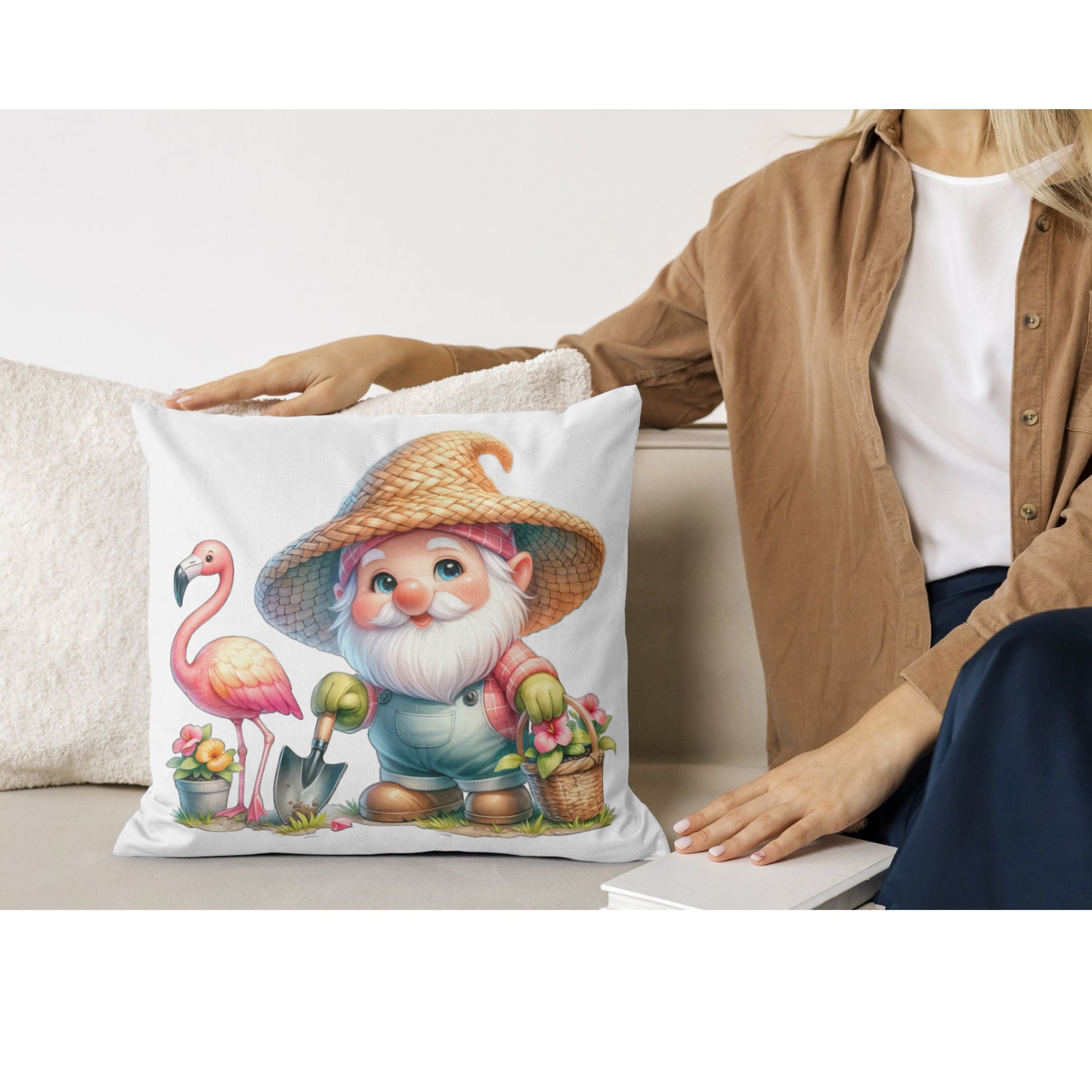 Gnome Flamingo, Cute Flamingo, Gnome Garden, Spring Gnome, Gnome ...