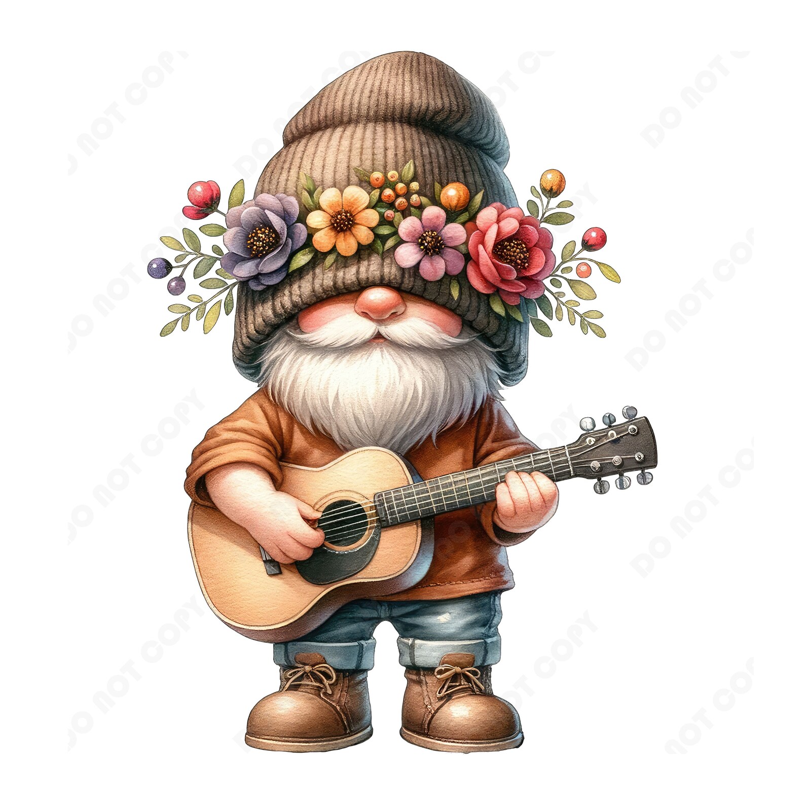 Musician Gnome set1 Musical Instruments Music Studio Watercolor Digital ...