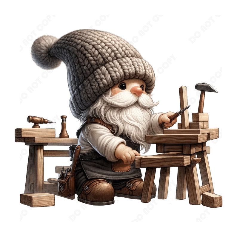 Carpenter Gnome,woodworker, Craftsman, Loverly Gnome, Gnome Gifte ...