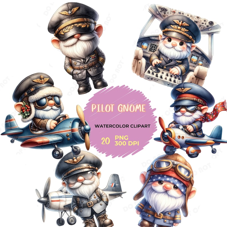 Pilot Gnome,aviator Clipart,airplane Jet, Loverly Gnome,gnome Gifte ...