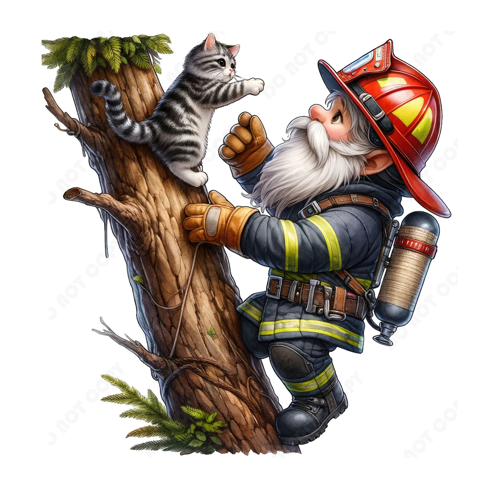 Firefighter Gnome, Fireman,fire Truck, Loverly Gnome, Gnome Gifte ...