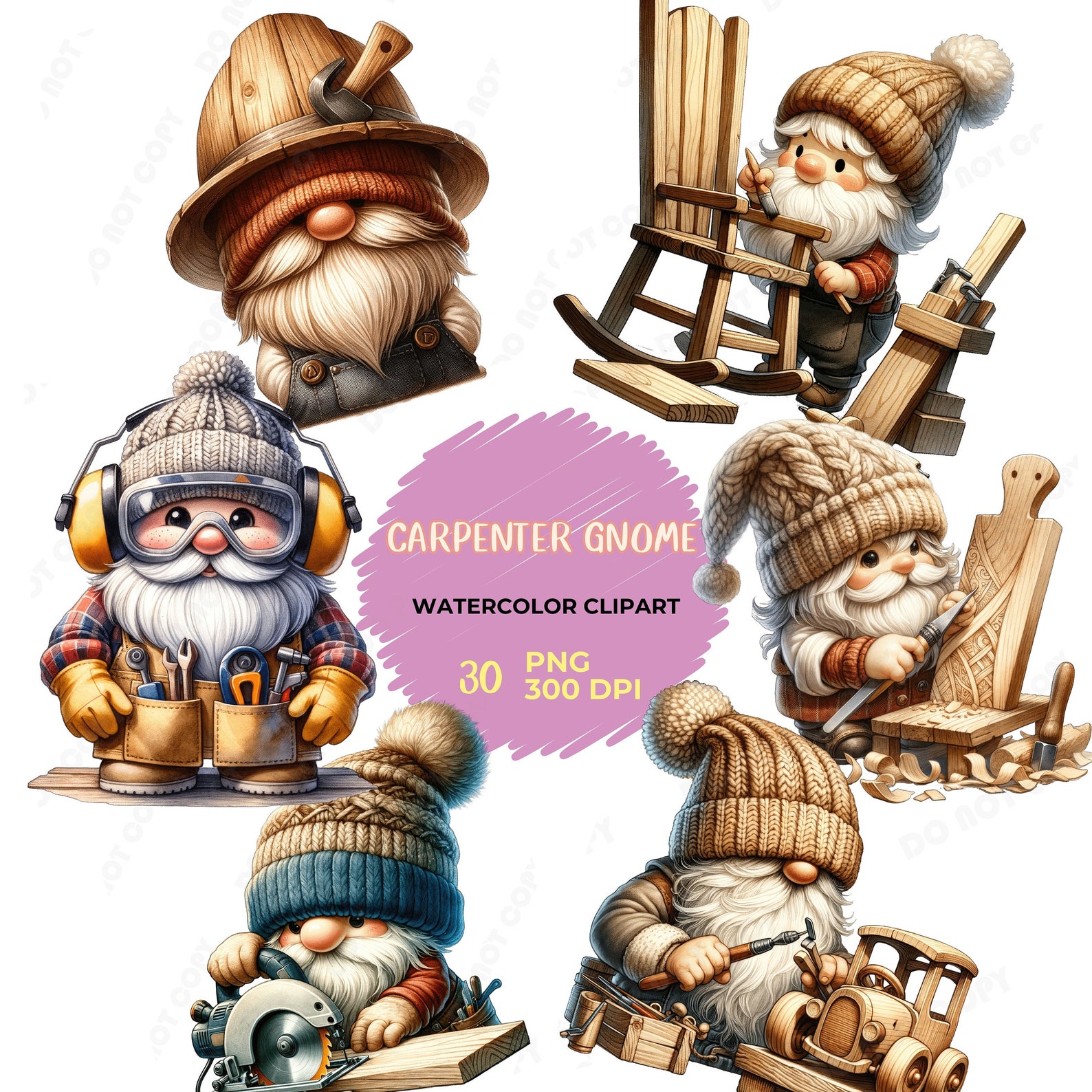 Carpenter Gnome,woodworker, Craftsman, Loverly Gnome, Gnome Gifte ...