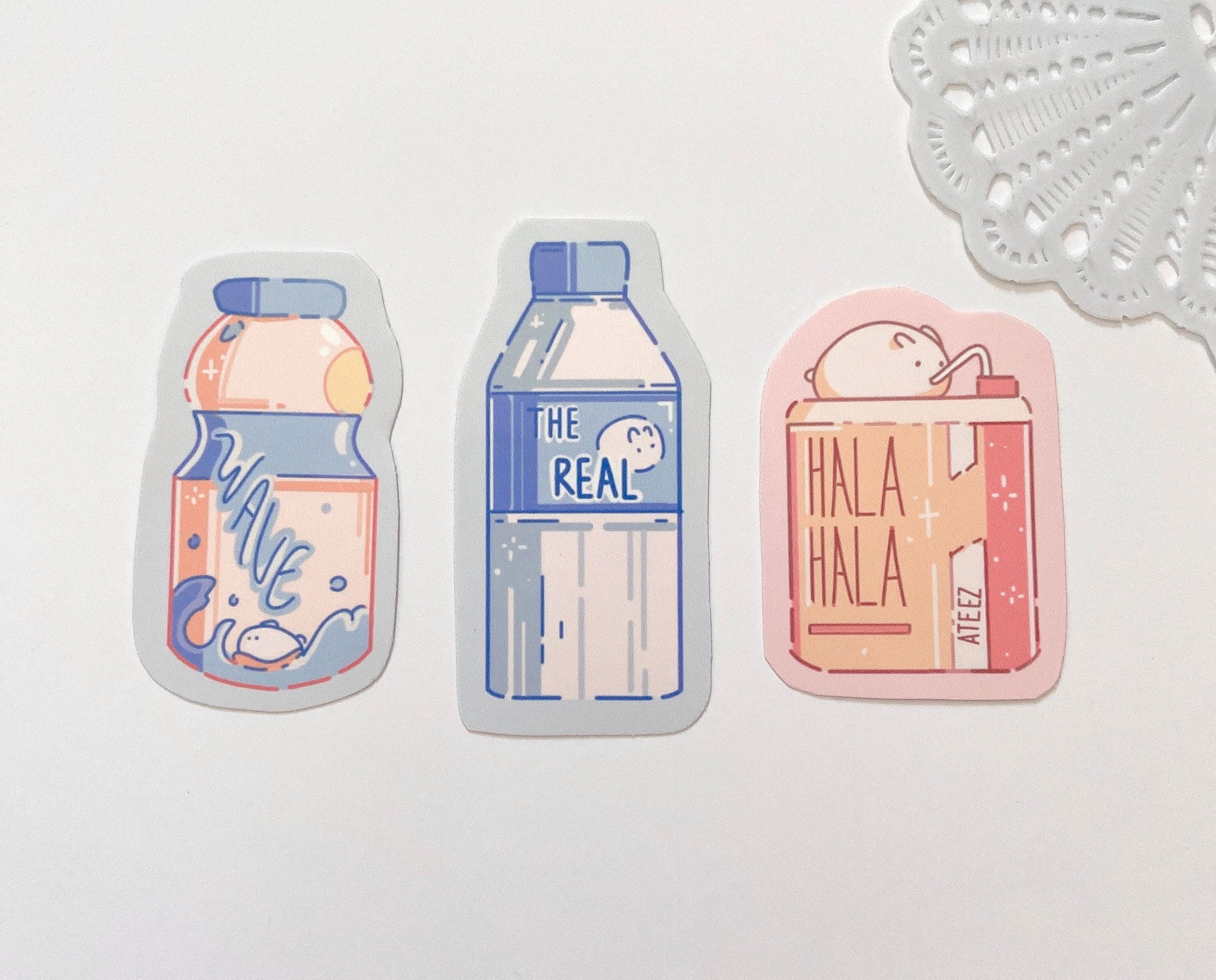 Ateez Inspired Drink Stickers / Hala Hala / the Real / Bouncy / Deja Vu ...