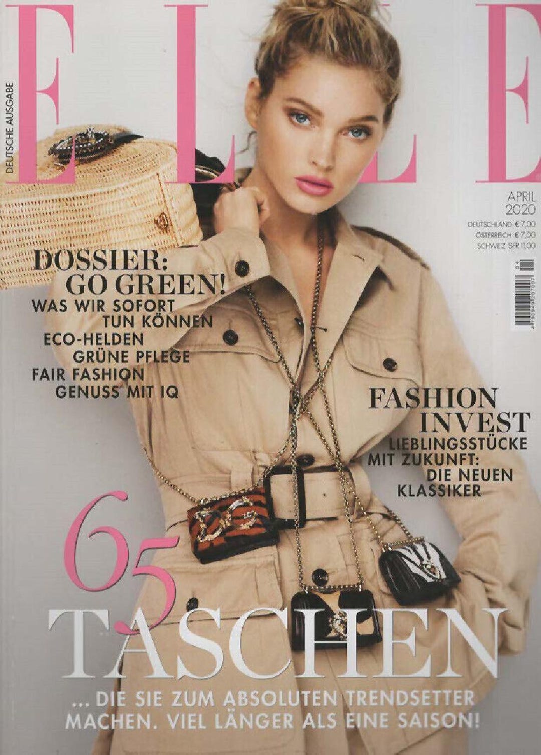 Elle Magazine Germany 2020-04 Elsa Hosk - PRINTED - in Stock, Ready to ...