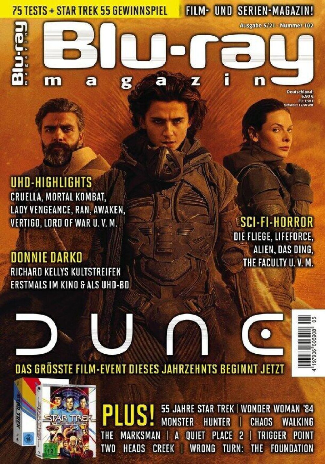 Blu-ray Magazine Germany 2021-05 Timothée Chalamet Rebecca Ferguson ...