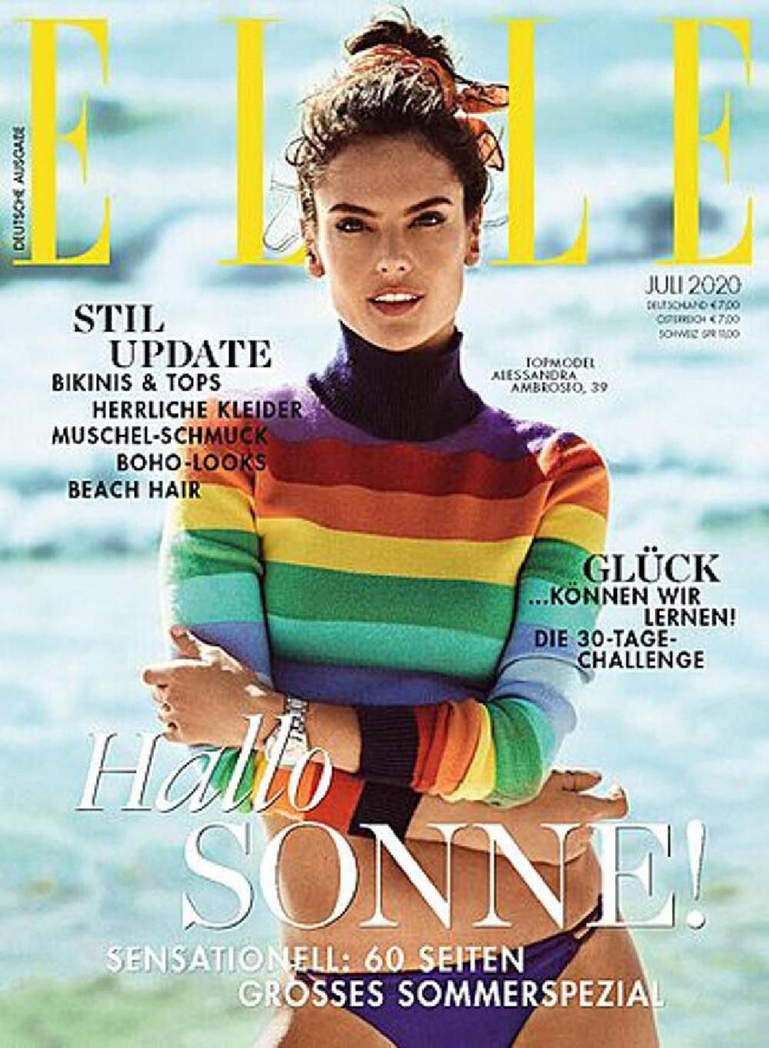 Elle Magazine Germany 2020-07 Alessandra Ambrosio - Etsy