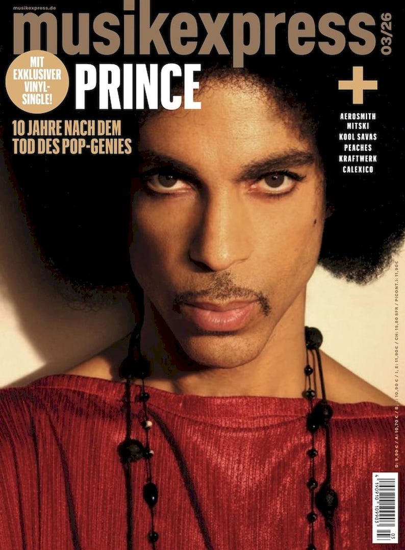 Musikexpress Magazine Germany 2026-03 Prince + Vinyl Single Baltimore ...