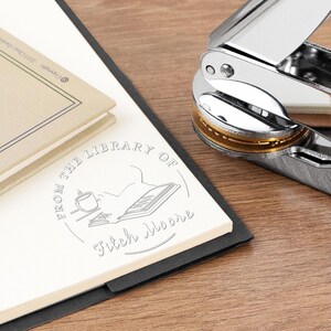 Custom Book Embosser Stamp, Book Embosser Personalized, Custom From the ...