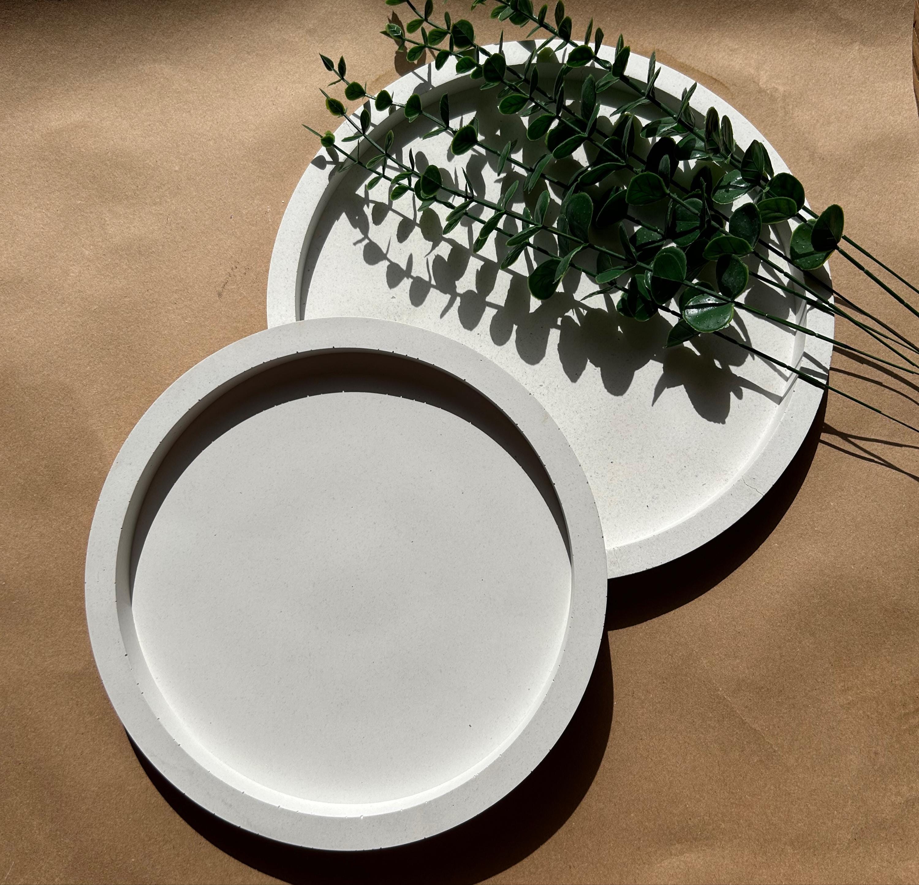 Big Concrete Tray, Minimal Concrete Tray, Minimalistic Home Decor ...