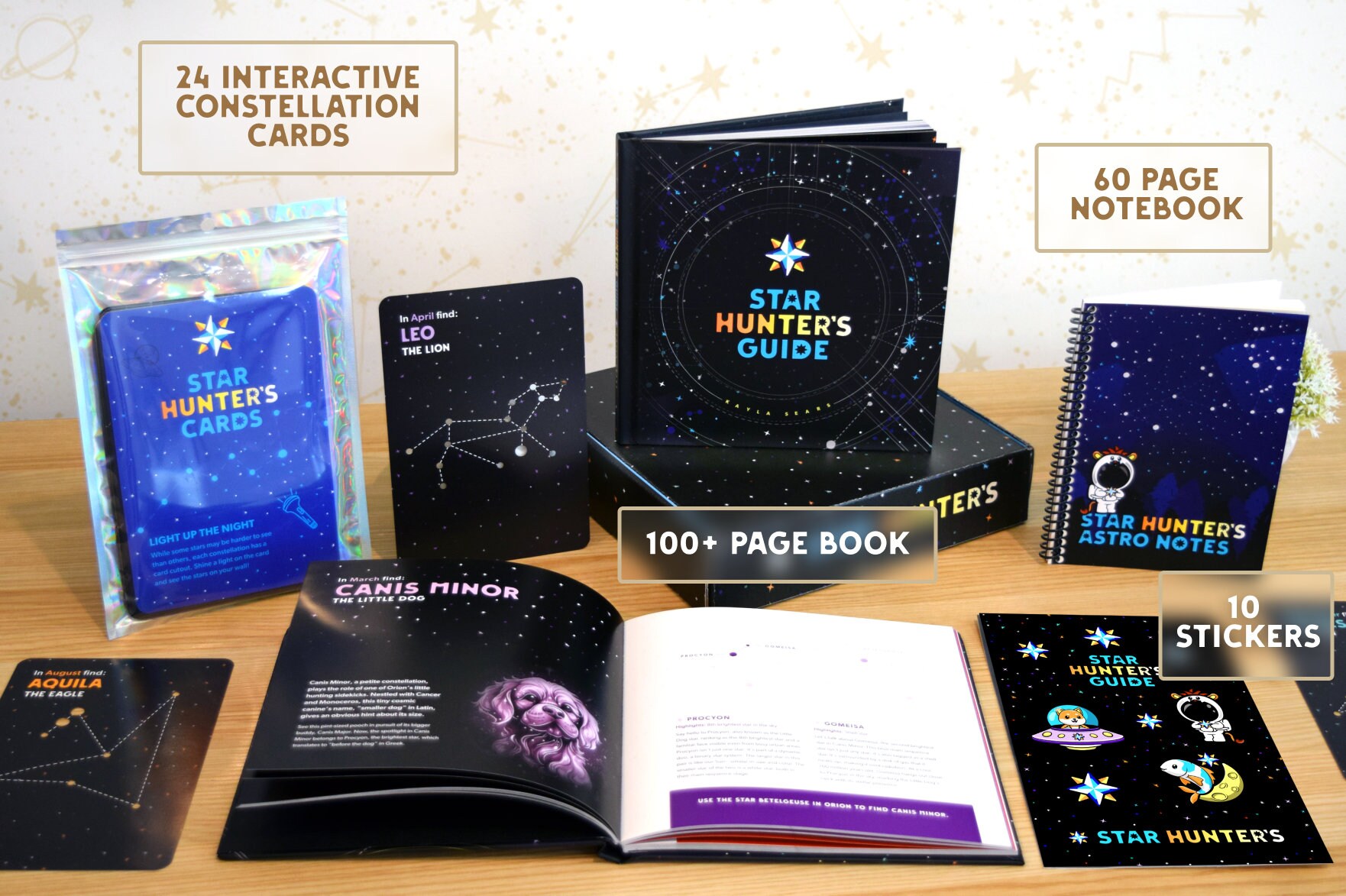 Montessori Constellation Exploration Kit for Stargazing: Star Map Book ...