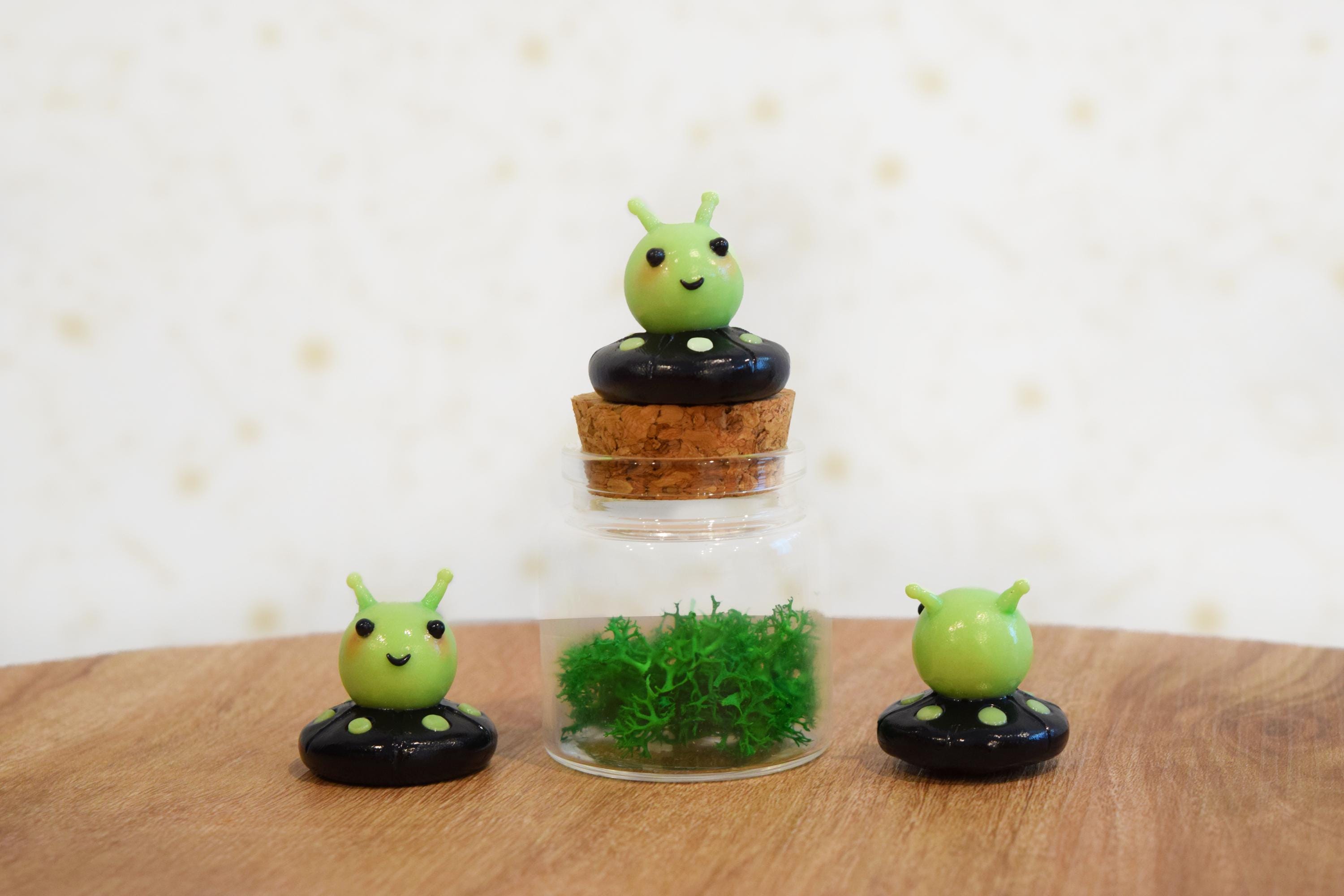 Adopt a Crash Landing Alien Desk Pet, Magic Glow in the Dark Handmade ...