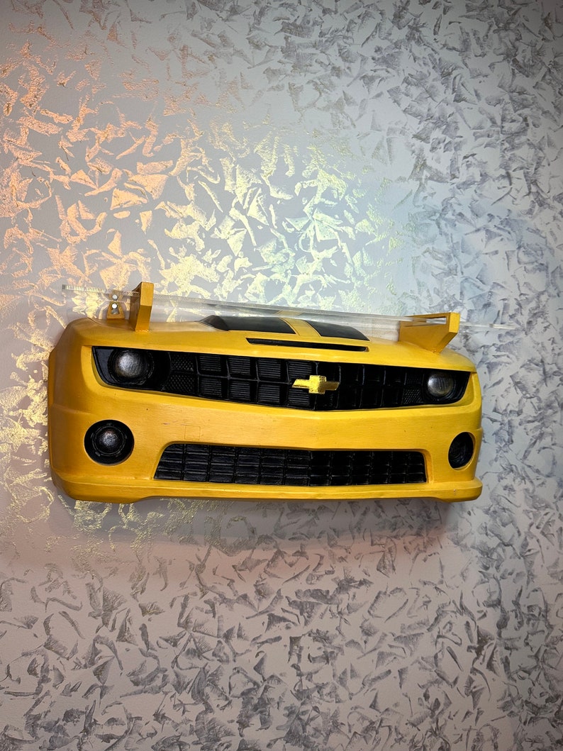 Chevrolet Camaro Wall Shelf Yellow Garage Decor & Unique Chevy Wall ...