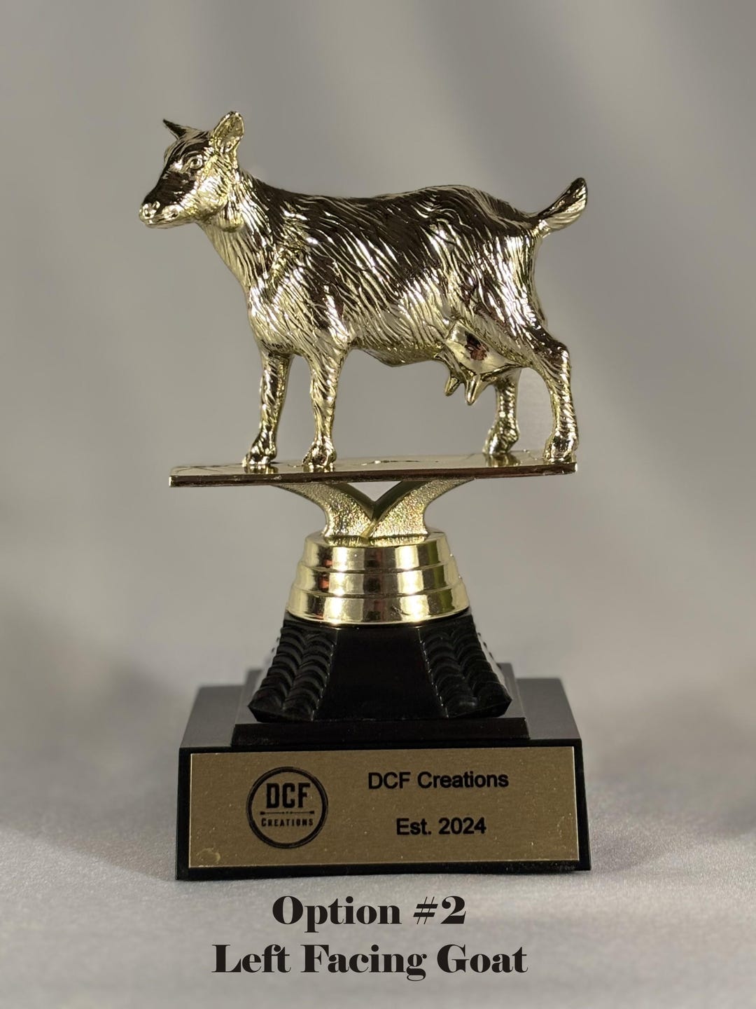 GOAT Trophy: 6-inch Dairy Goat Award With Custom Plate. - Etsy