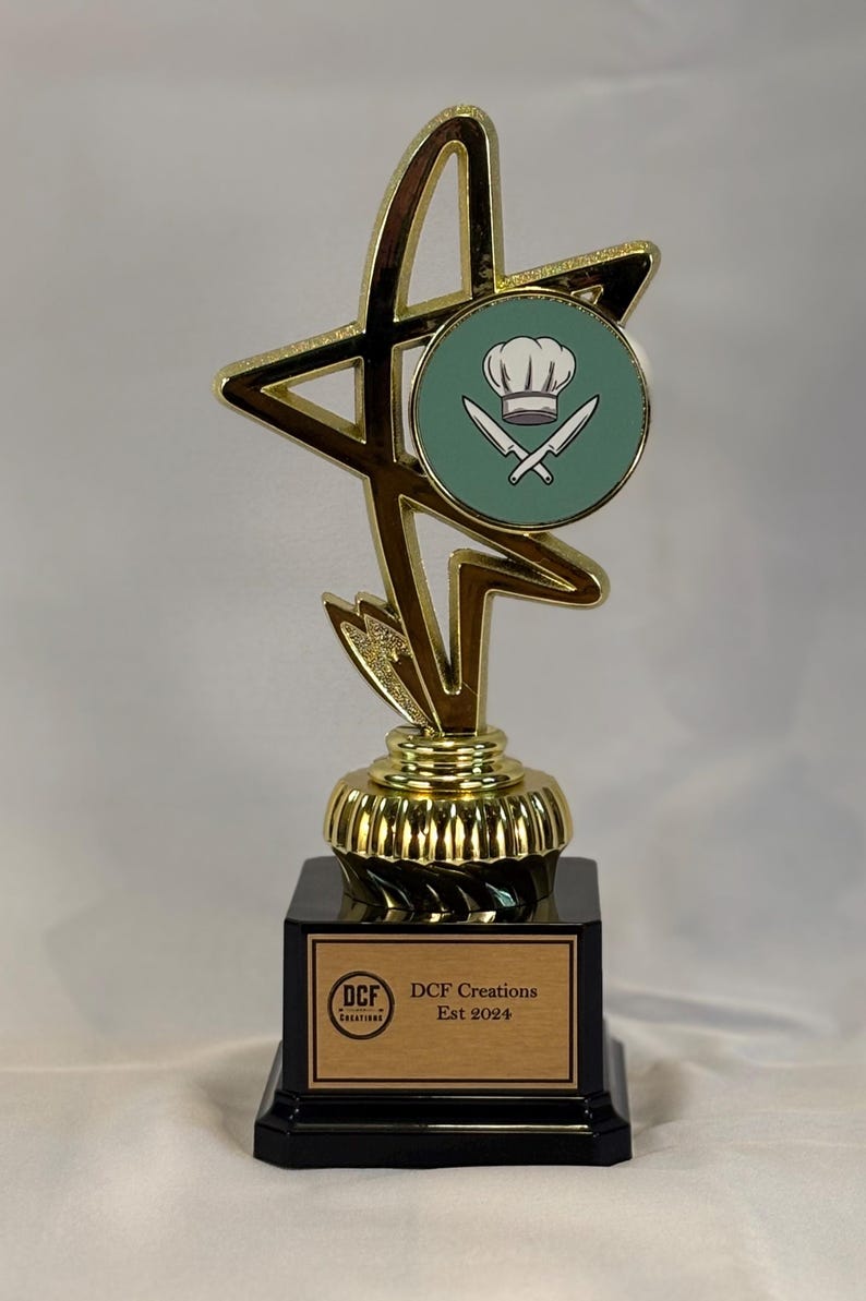 Personalized Cooking Star Trophy: Culinary Competition Award - Etsy