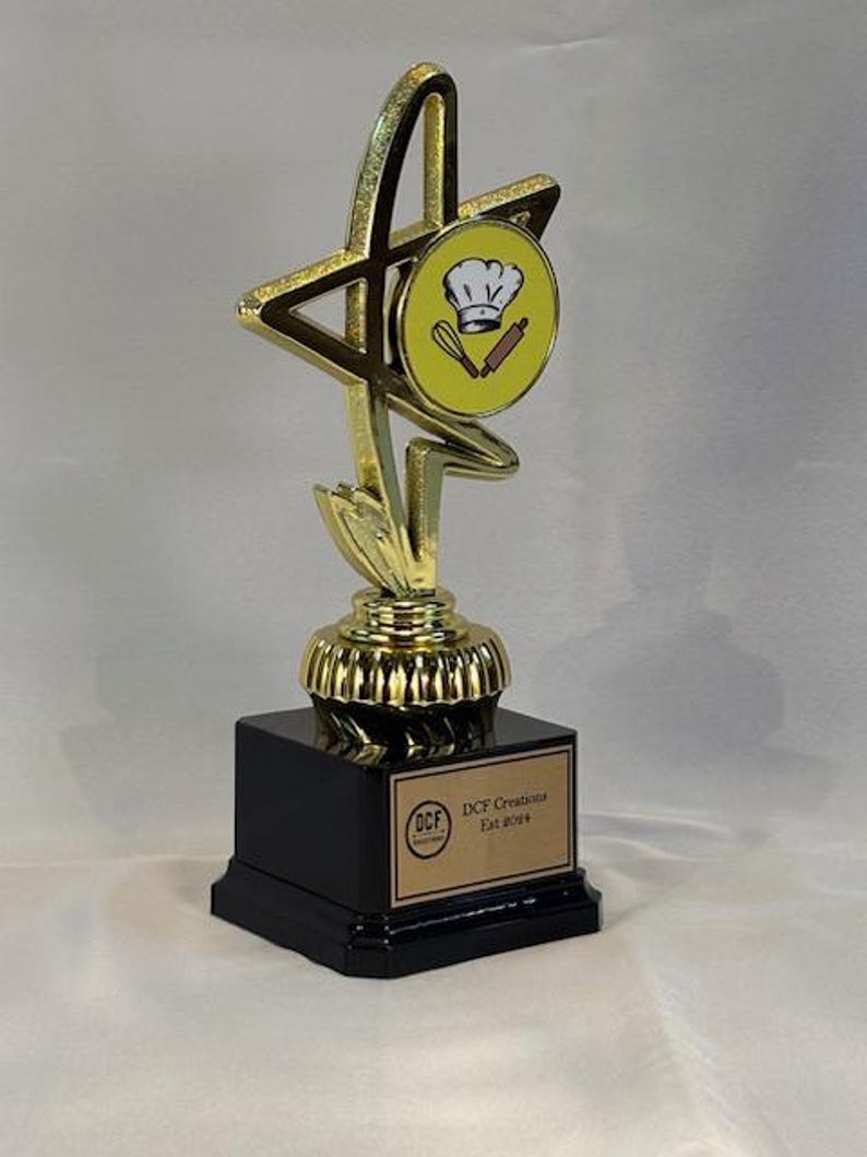 Personalized Cooking Star Trophy: Culinary Competition Award - Etsy