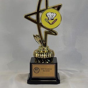 Personalized Cooking Star Trophy: Culinary Competition Award - Etsy