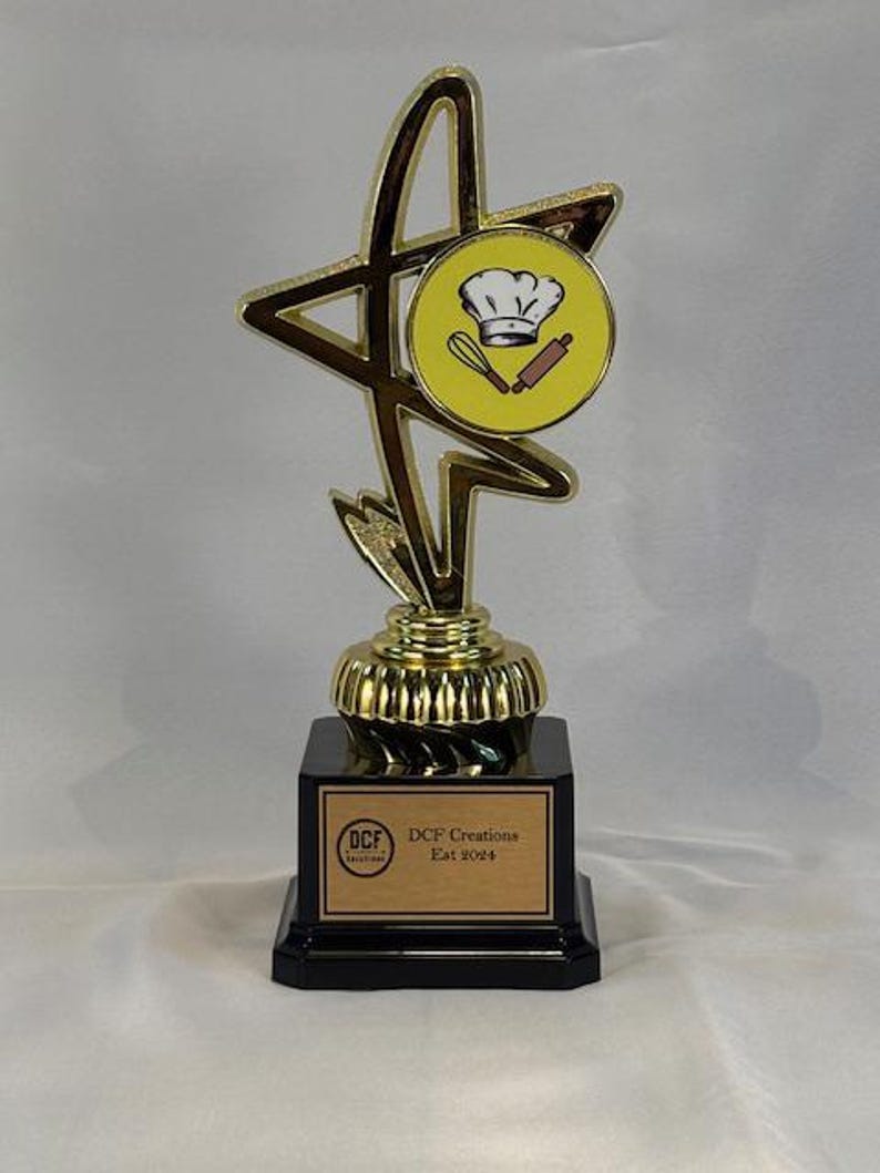 Personalized Cooking Star Trophy: Culinary Competition Award - Etsy