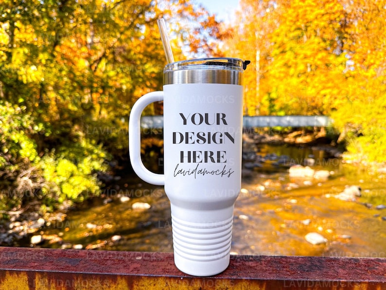 Printify 40oz Insulated Tumbler Mockup JPG Polar Camel Mockup Real ...