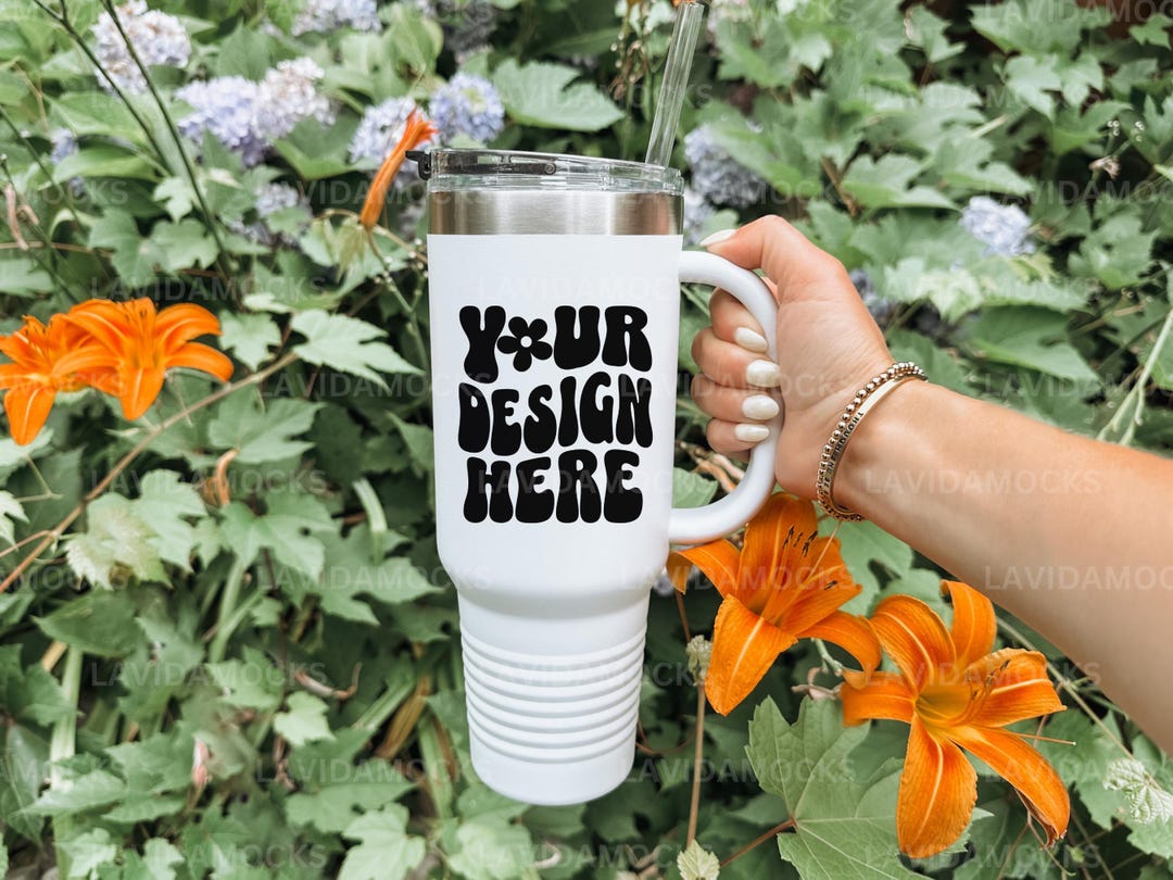 Printify 40 Oz Insulated Tumbler Mockup JPG Polar Camel Mockup Real ...