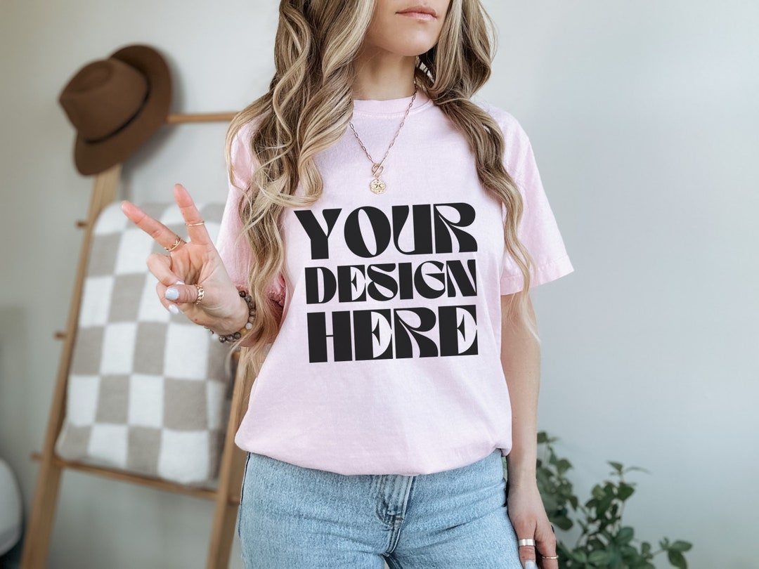 Blossom Comfort Colors 1717 Mockup Comfort Colors Blossom 1717 Mockup ...