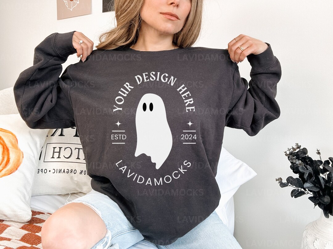 Fall Comfort Colors 1466 Mockup Comfort Colors Black Mockup for Fall ...